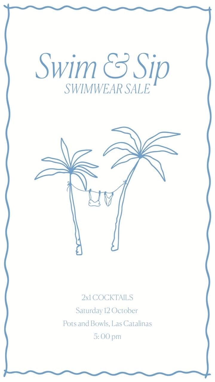 Join Us for a Stylish Evening at Pots & Bowls: Swim & Sip Swimwear Sale